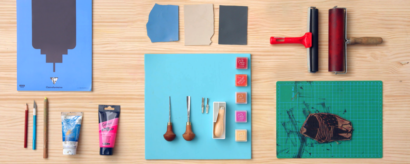 Curso online - Block printing para ilustración (SowiesoWies) | Domestika