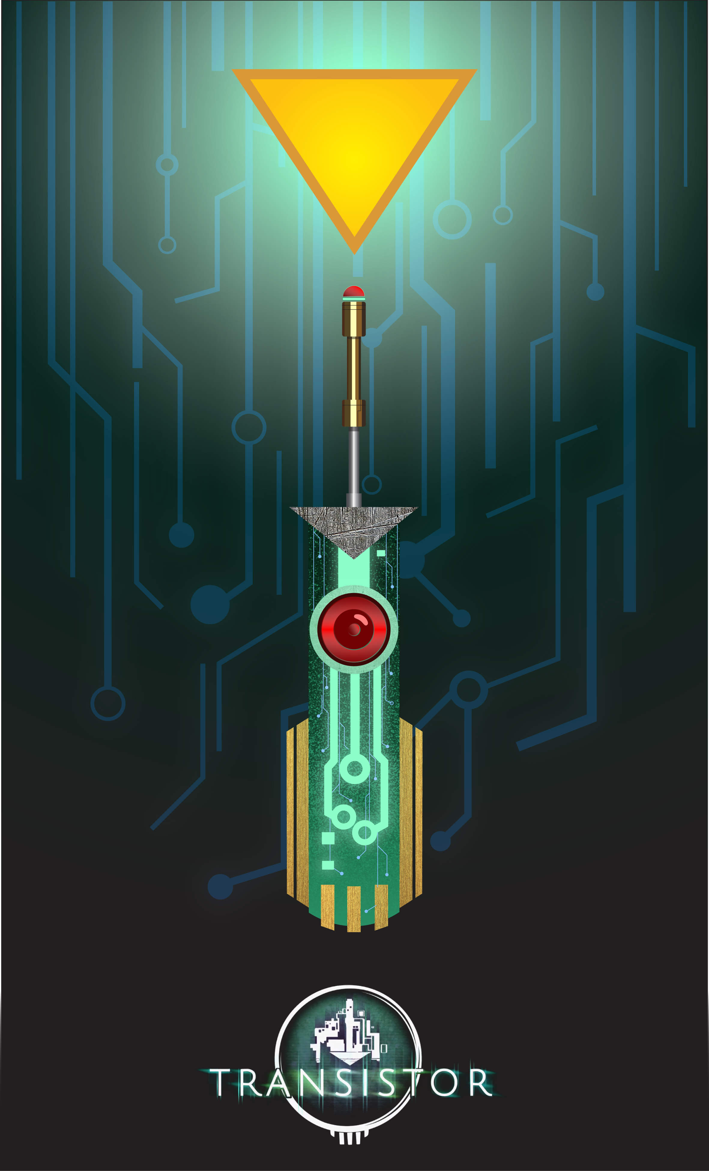 Transistor (SuperGiant Games) · Poster · FanArt | Domestika