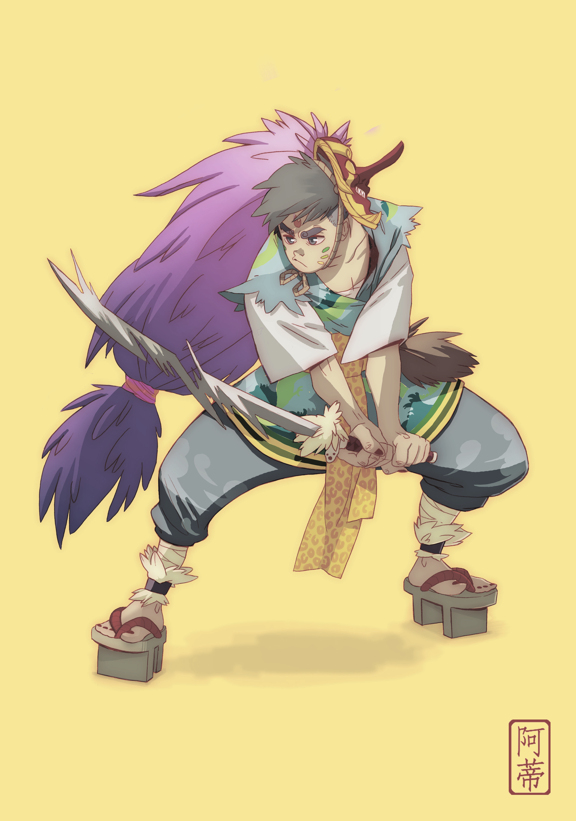 The tengu warrior | Domestika